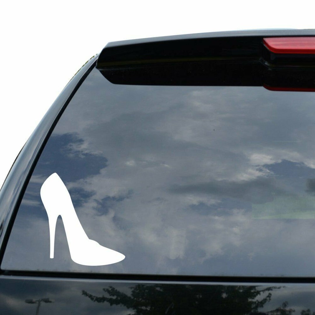 Women Fashion HIGH HEEL SHOE Decal Sticker Car Truck Motorcycle Window ...