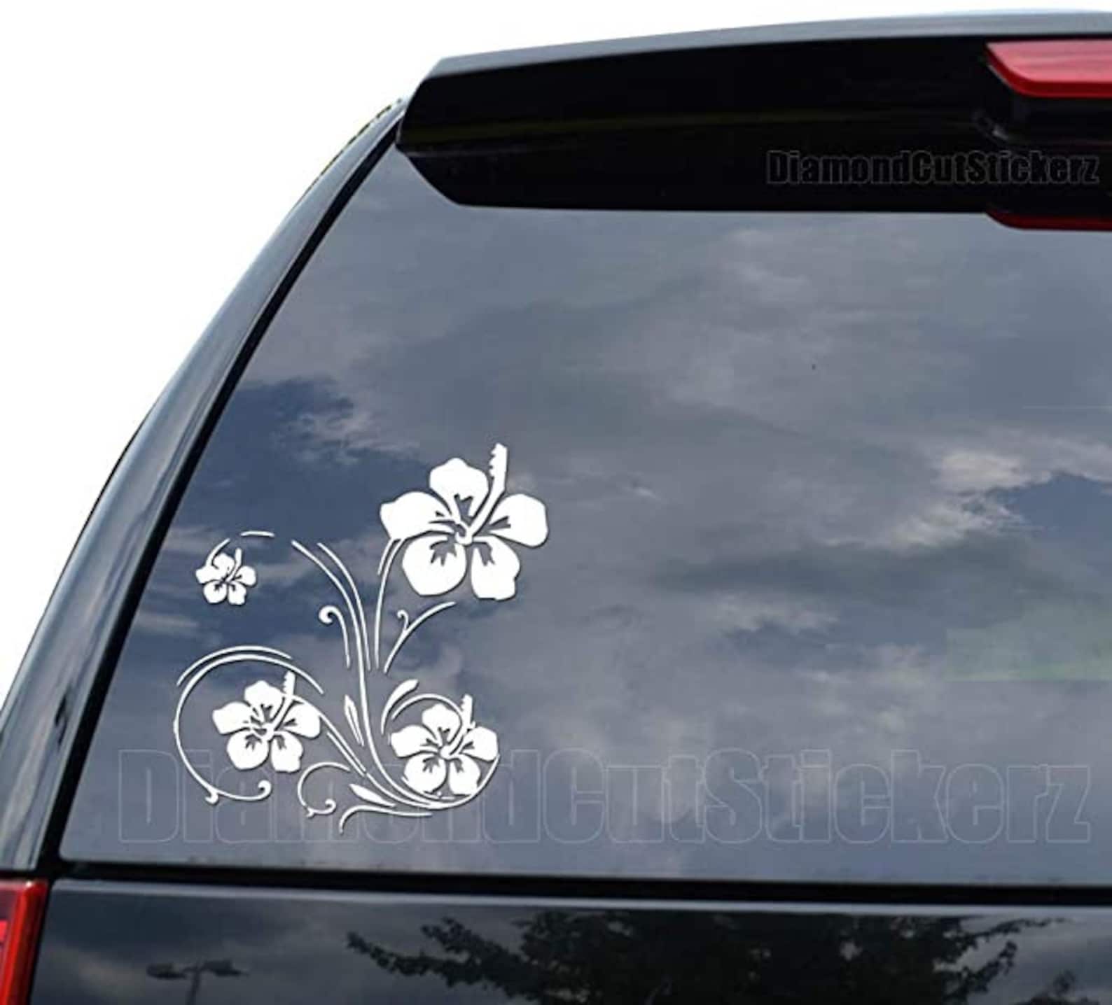 Flower Vine Plant Hibiscus Decal Sticker Car Truck Motorcycle - Etsy