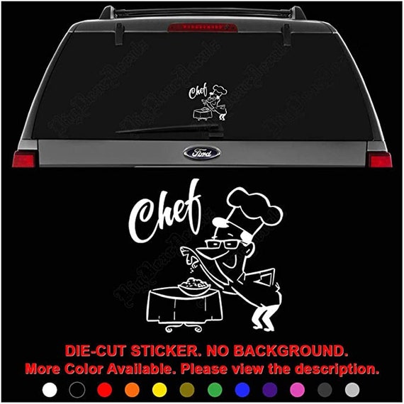 Chef Food Restaurant Die Cut Vinyl Decal Sticker for Car Truck - Etsy