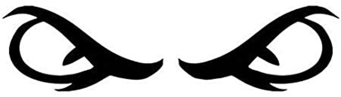 Evil Angry Eyes JDM - Sticker Graphic - Auto, Wall, Laptop, Cell, Truck ...