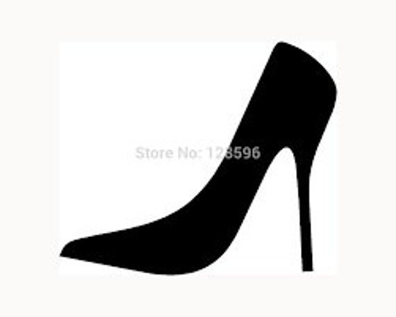 Stiletto High Heel Shoe Vinyl Decal Sticker Sticker Graphic | Etsy