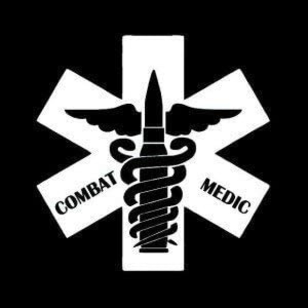 Combat Medic Military - Decal Sticker Graphic -auto Wall, Laptop, Cell ...