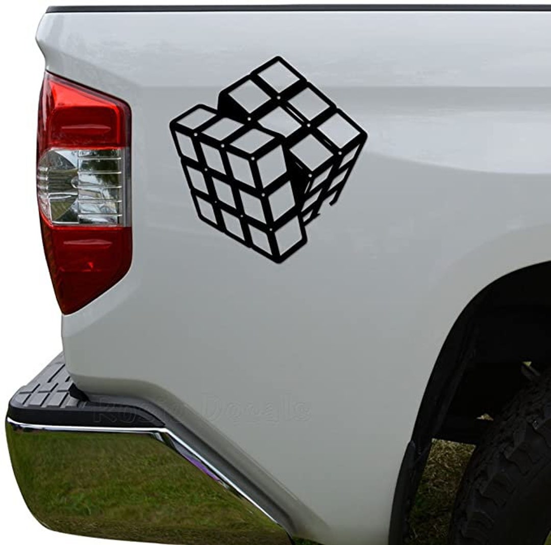 Rubix's Cube Puzzle Die Cut Vinyl Decal Sticker for Car Truck ...