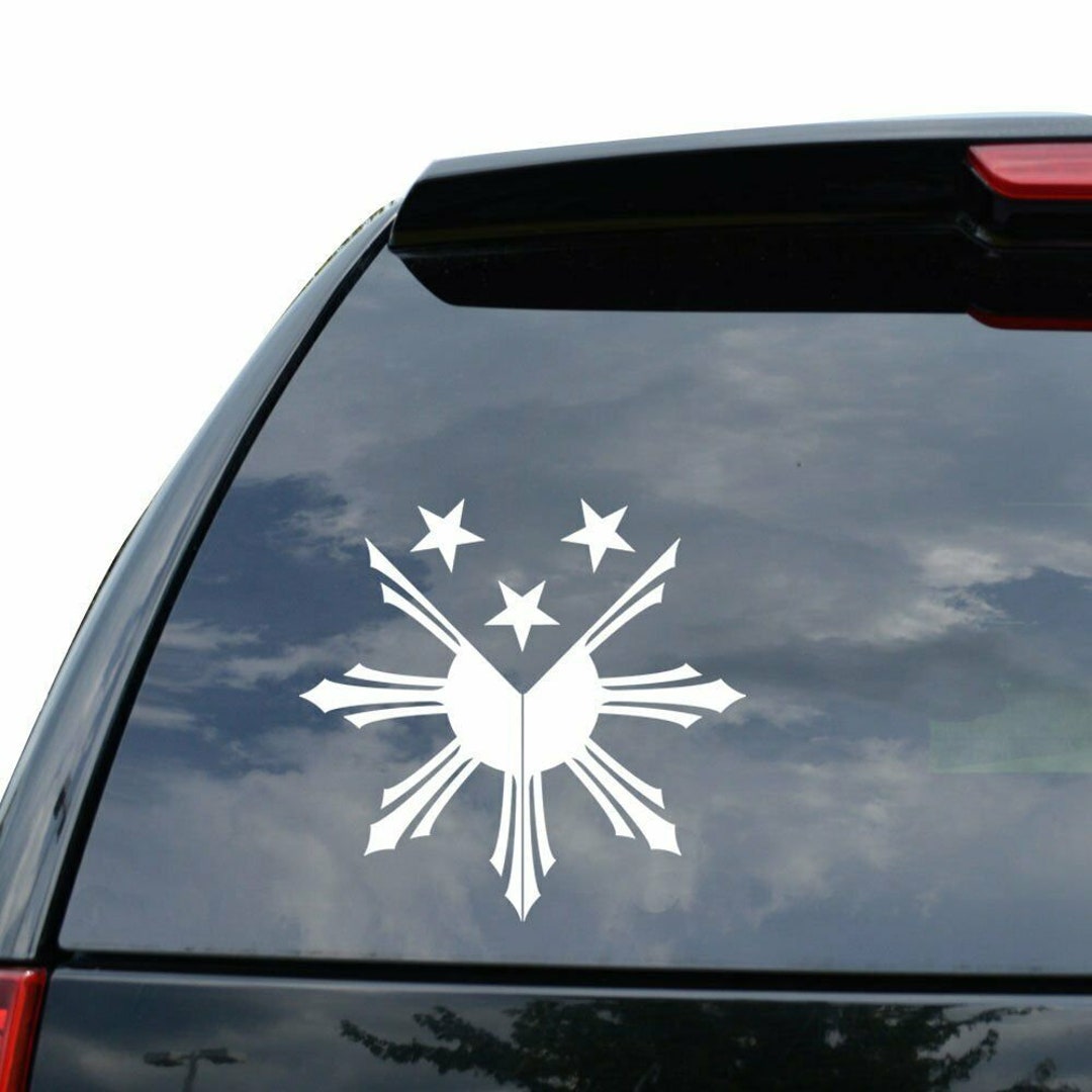 Filipino Sun Stars Flag Philippines Decal Sticker Car Truck Motorcycle ...