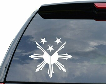 Pinoy Philippines Vinyl Car Decal Sticker 7.5 width with star & sun ...