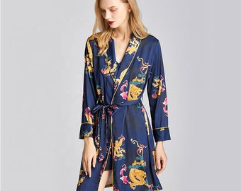 Gold Dragon Kimono Robe - Etsy