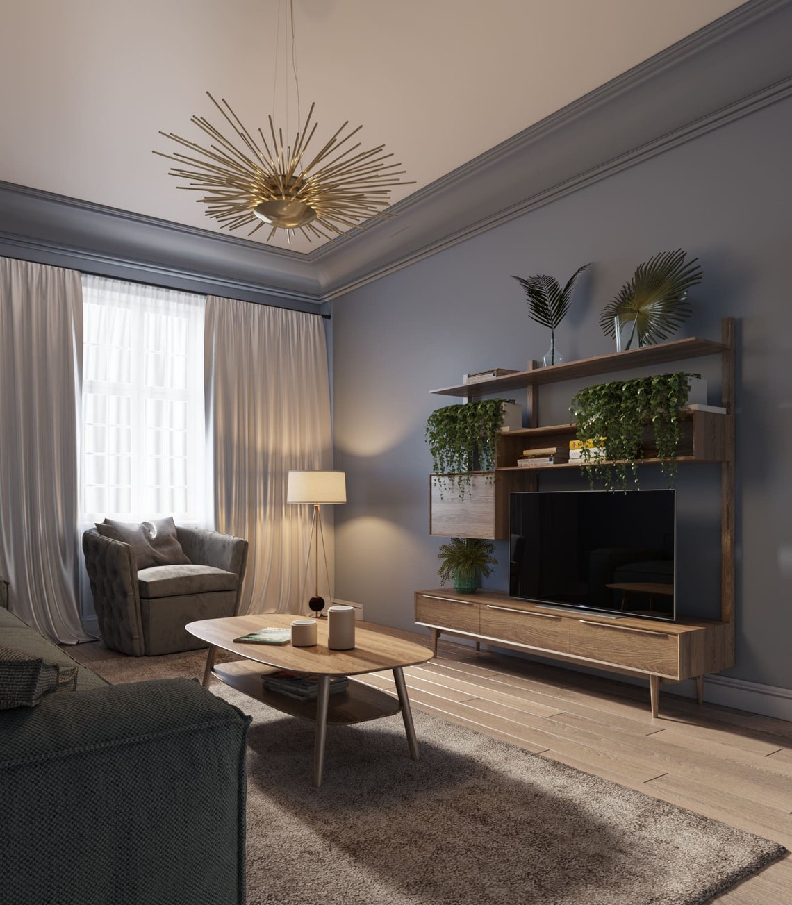 Scandinavian-style Wooden Shelving With Drawers - Etsy