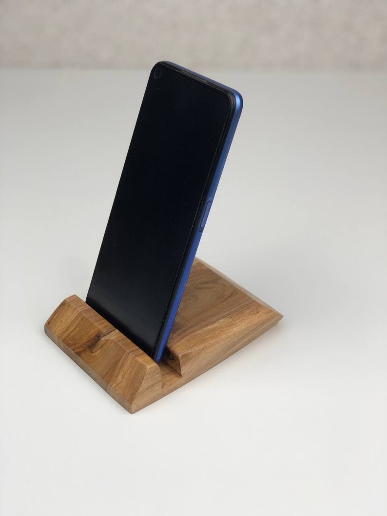 Wood Phone Stand Solid Wood Phone Holder Phone Stand Wooden - Etsy