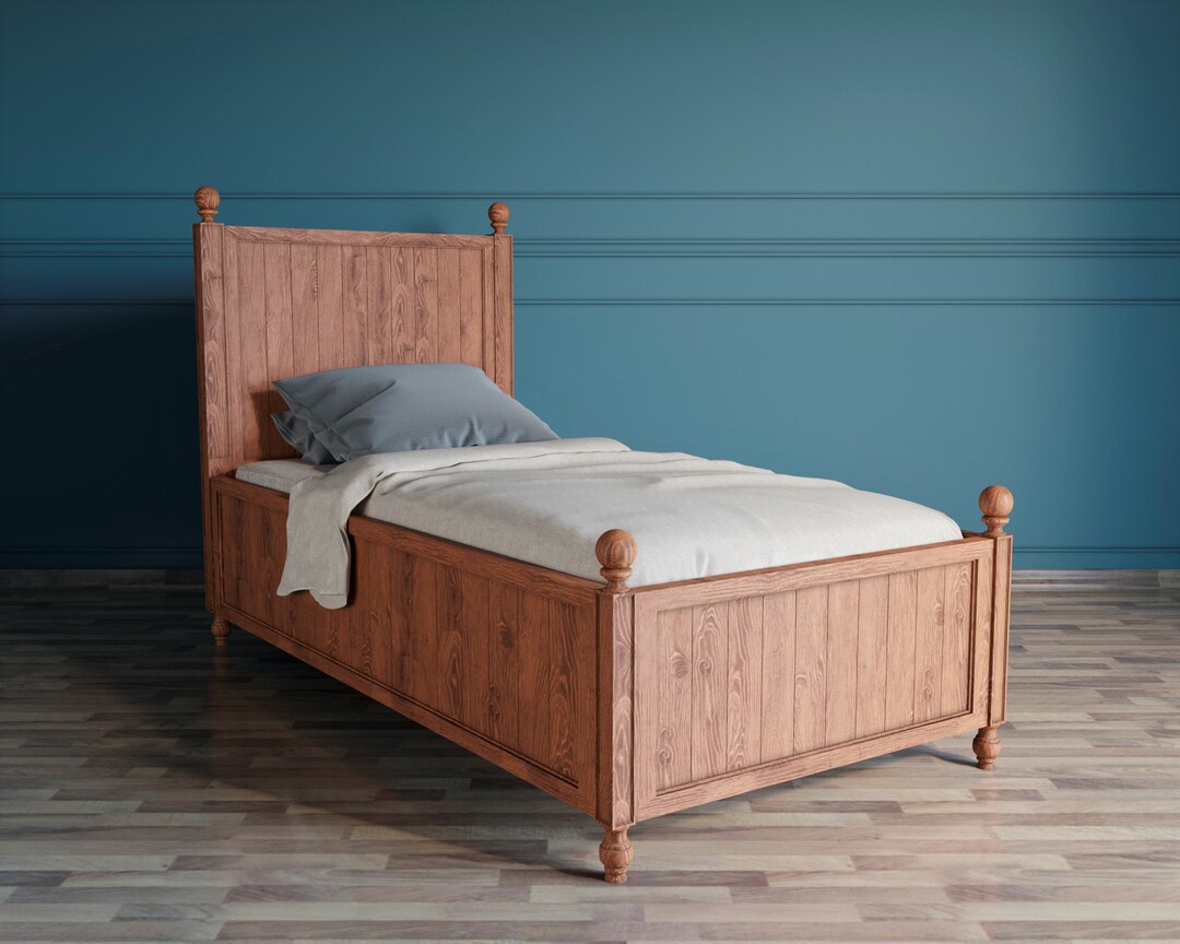 Wooden Modern Bed Frame Brown Bed Frame Platform Bed Frame - Etsy