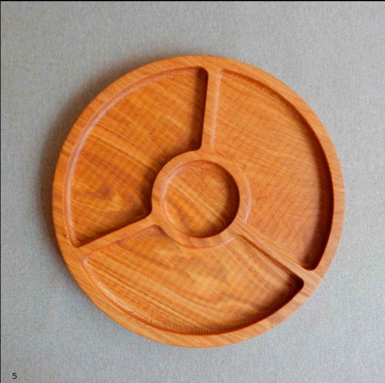 Wood Compartmental Dish Wooden Tray Snack Plate Wooden - Etsy