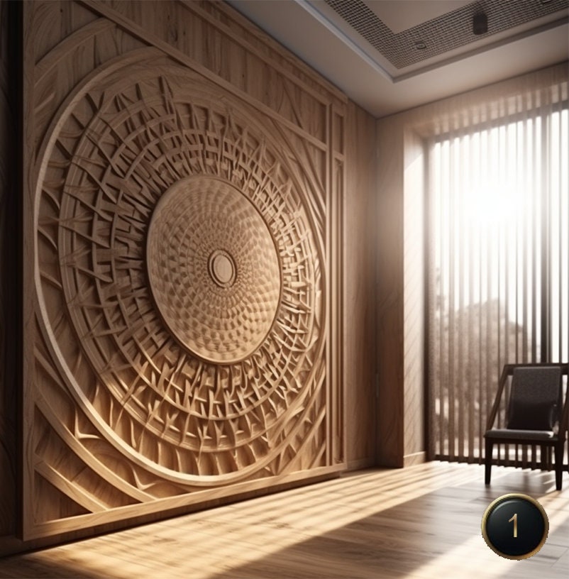 Designer Panels Made of Natural Wood, Exquisite Wall Decorations ...