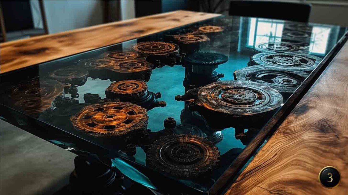 Designer Wooden Table With a Unique Texture, Wooden Table for a Unique ...