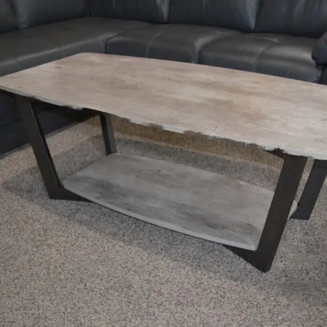 Industrial Coffee Table Rectangular Coffee Table Modern - Etsy