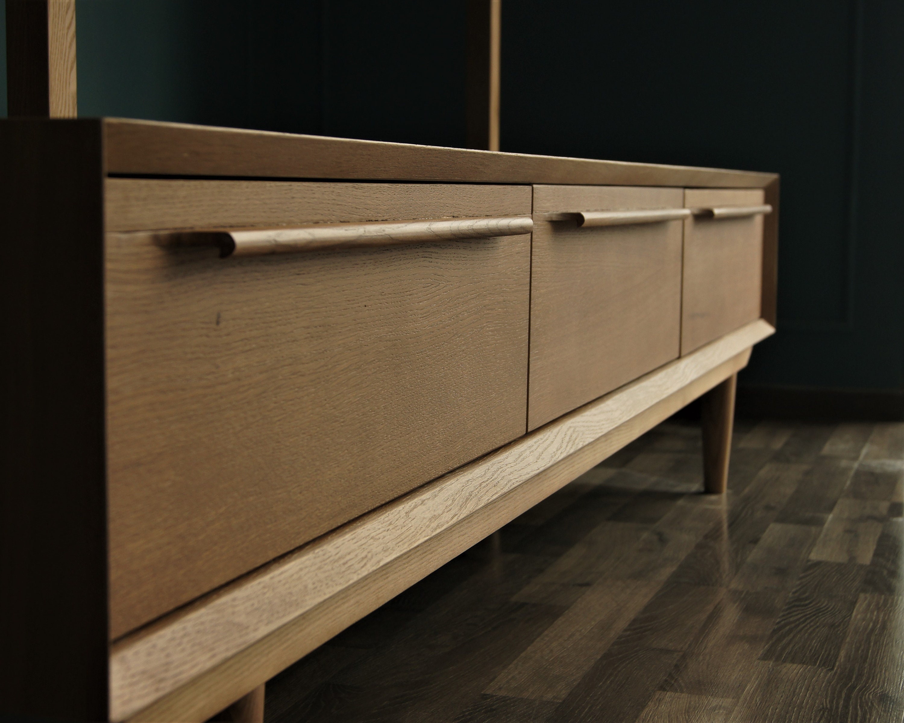 Scandinavian-style Wooden Shelving With Drawers - Etsy