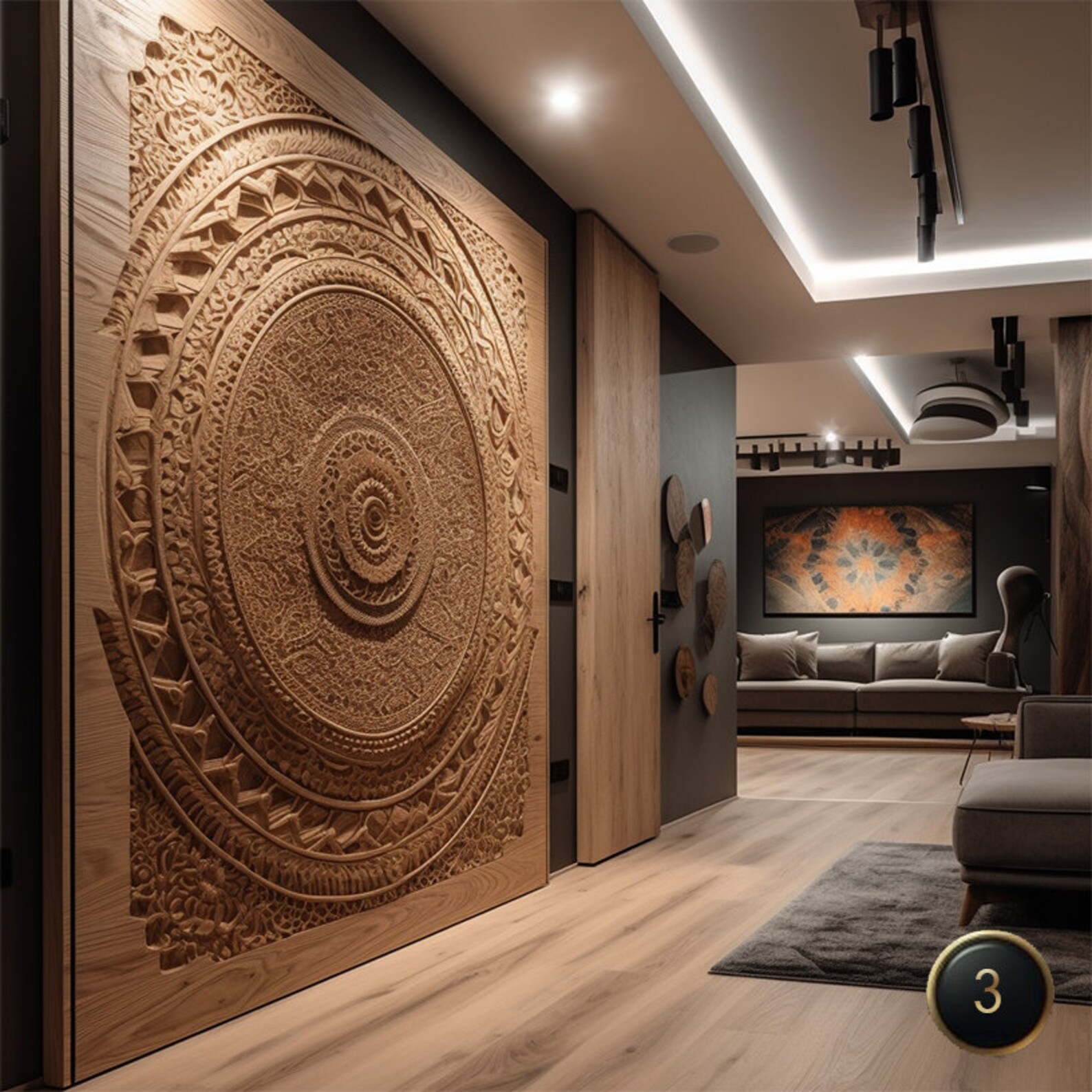 Designer Panels Made of Natural Wood, Exquisite Wall Decorations ...