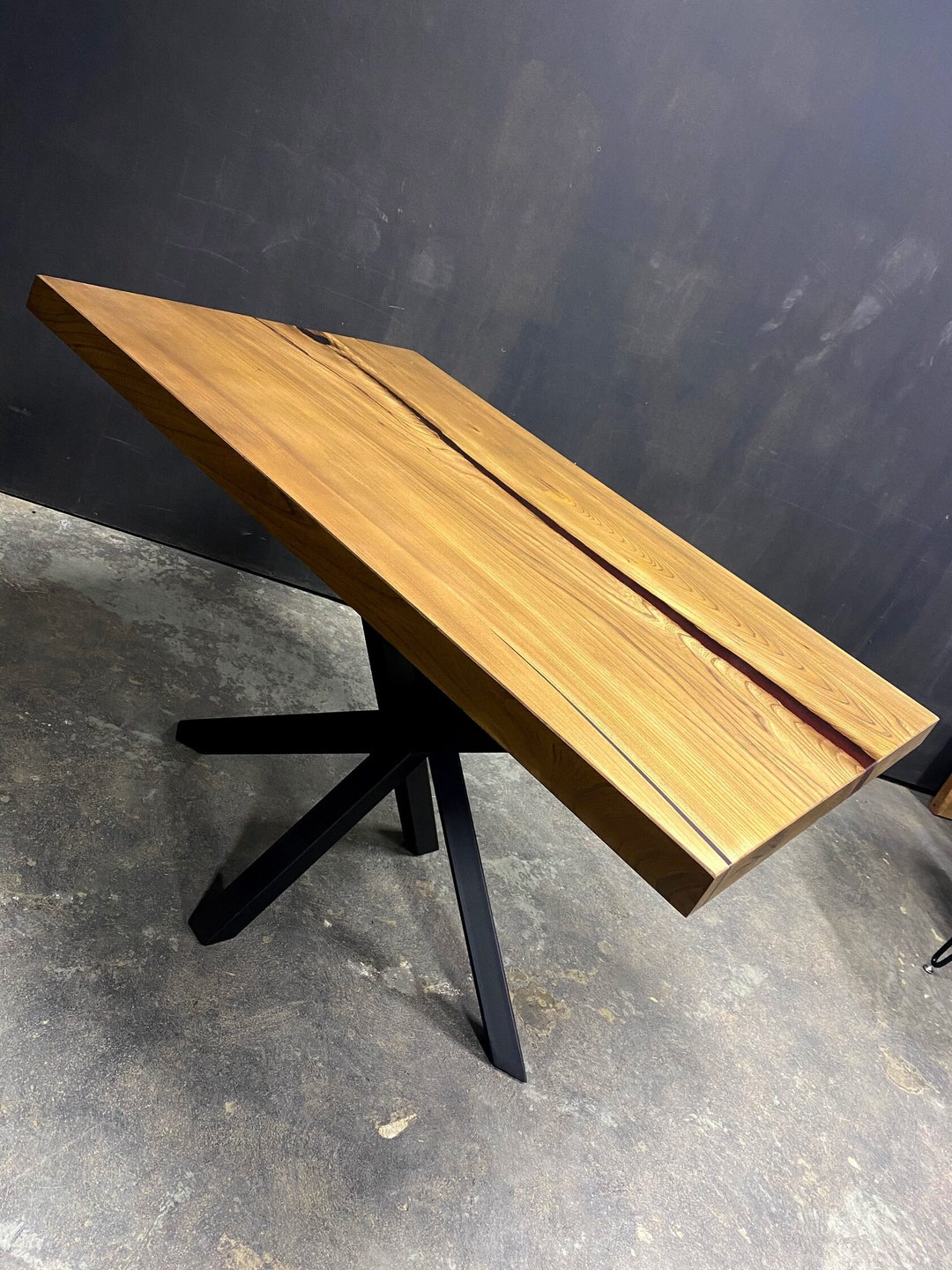 Reliable Table for Your Dining Room, Original Epoxy Resin Table, Solid ...