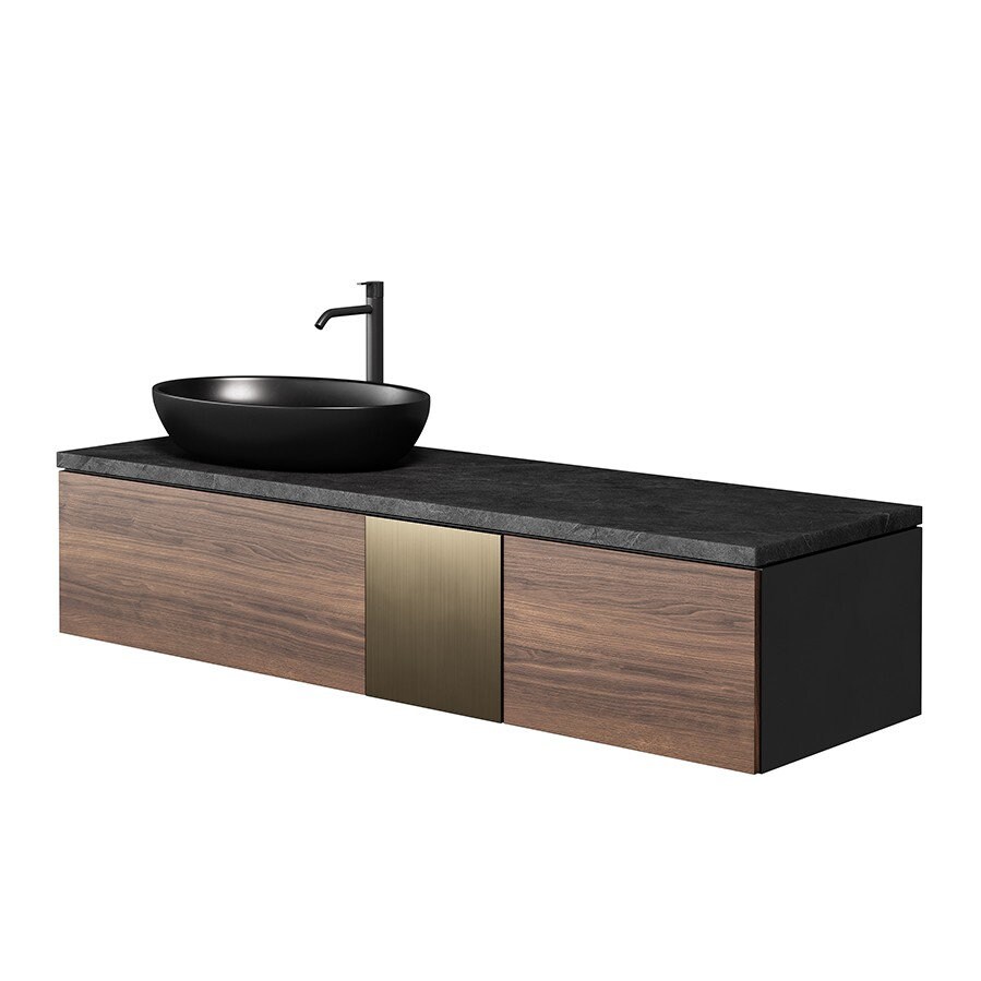 Walnut Bathroom Vanity Unit With Drawers Handmade Wood Vanity - Etsy Canada