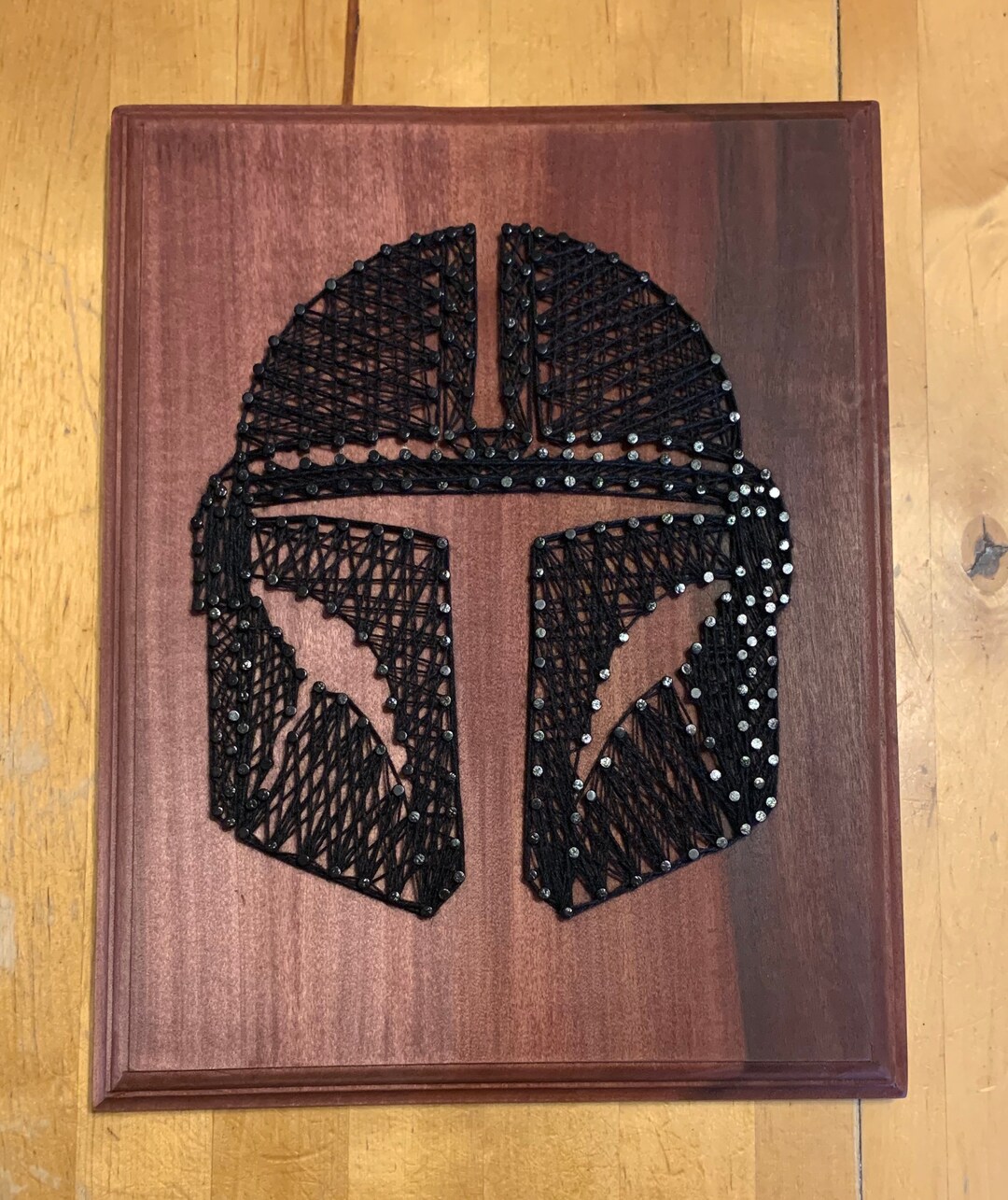 Mandalorian Handmade String Art - Etsy