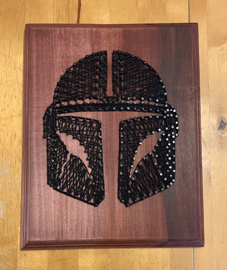 Mandalorian Handmade String Art - Etsy