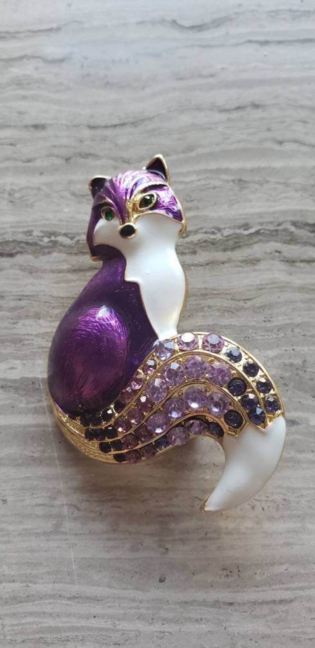 Pebbles the Purple Fox - Etsy
