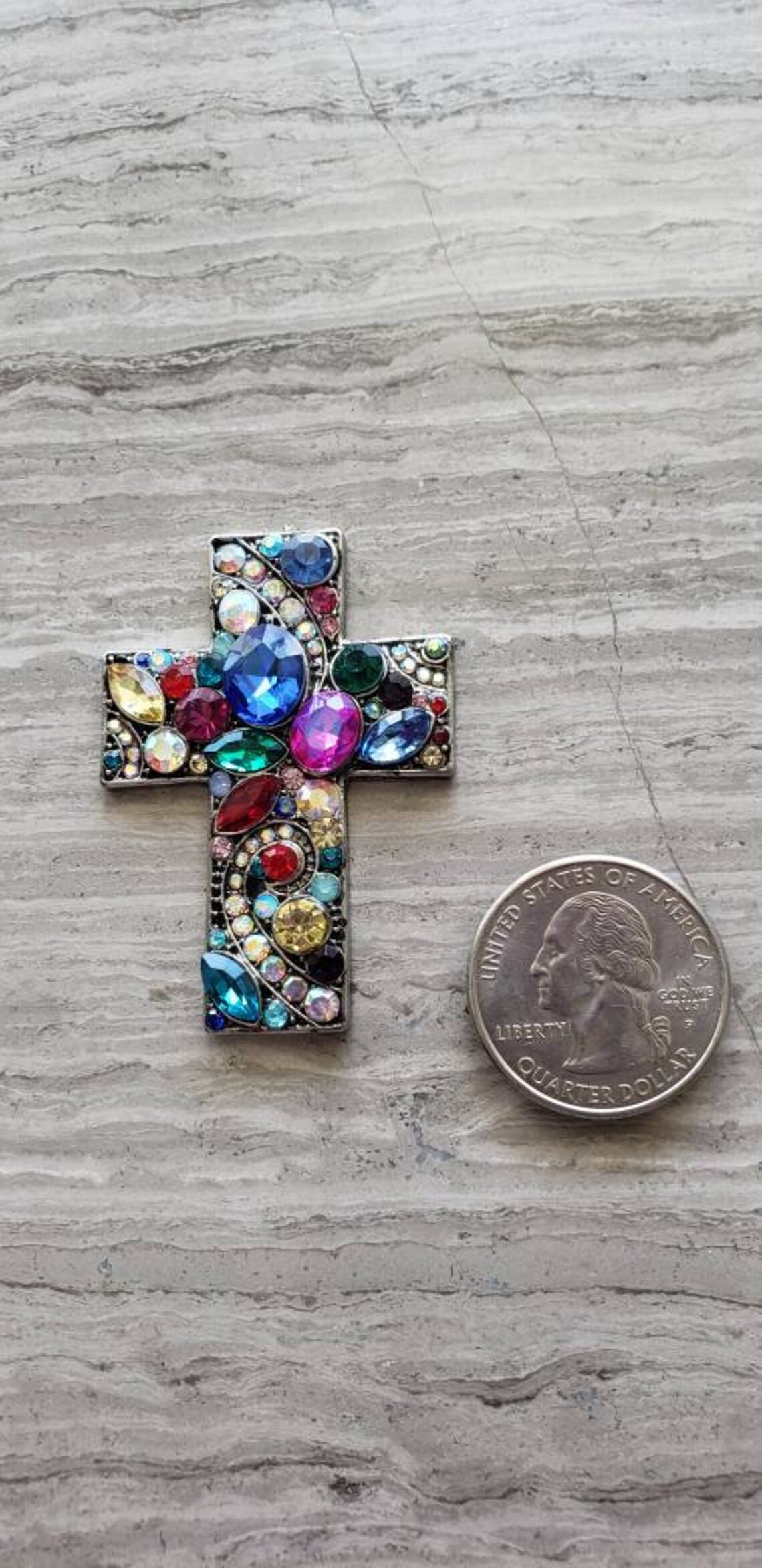 CRYSTALS CROSS Colorful - Etsy