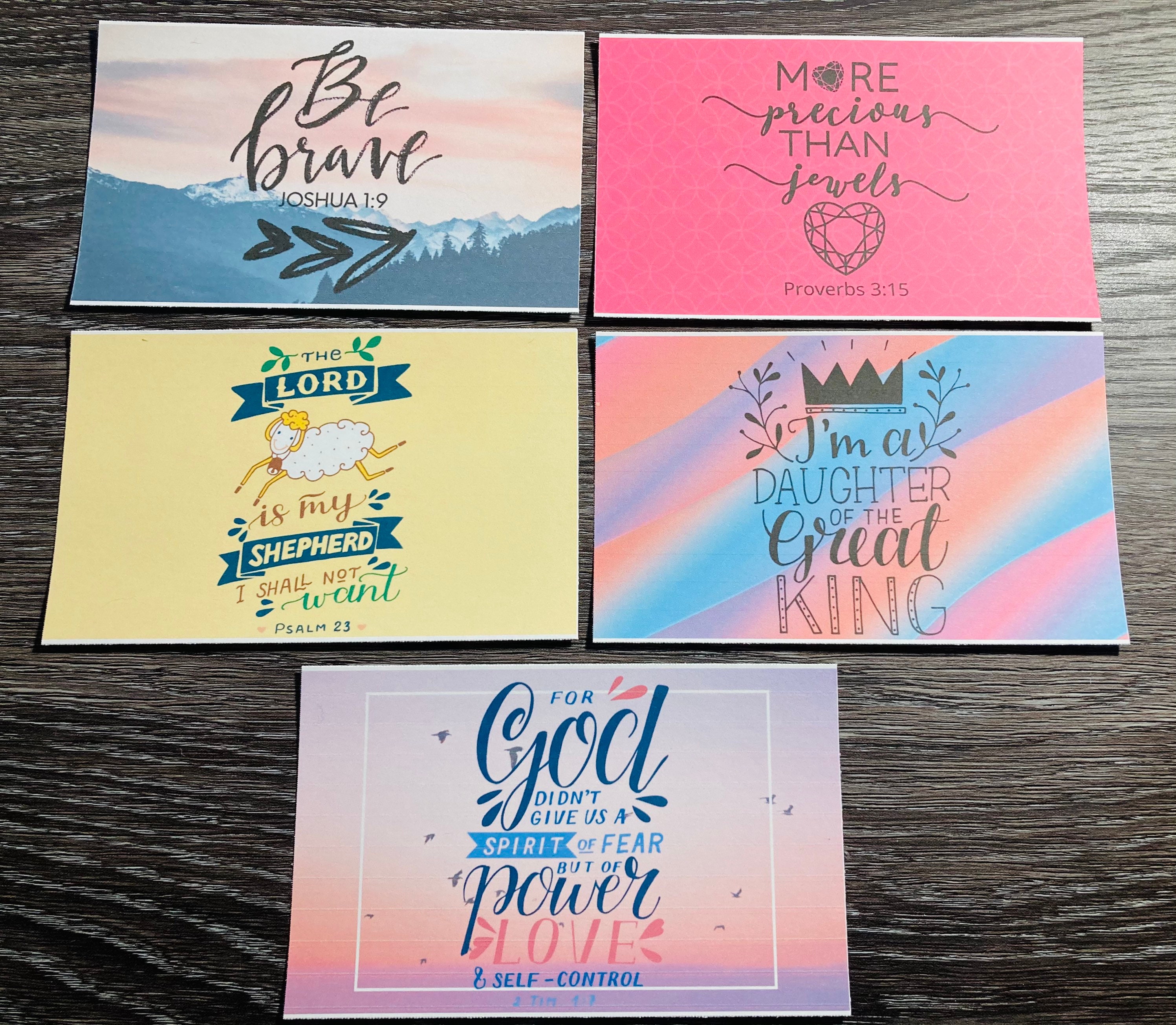 Scripture Index Cards - 3x5” - Kids Collection 3 - Etsy