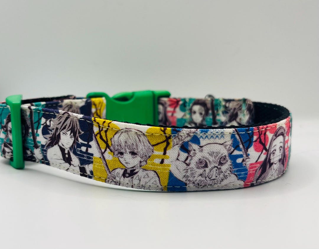 Demon Slayer Anime Handmade Dog Collar Small Medium - Etsy
