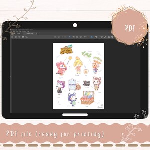 Printable ACNH Digital Stickers | Cliparts, Goodnotes, PNG, PDF - Etsy