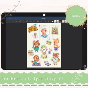 Printable ACNH Digital Stickers |cliparts, Goodnotes, PNG, PDF - Etsy