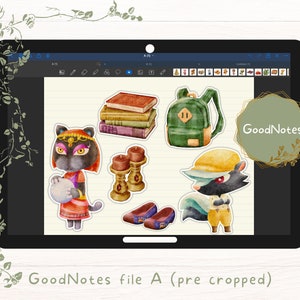 Printable ACNH Digital Stickers | Cliparts, Goodnotes, PNG, PDF - Etsy