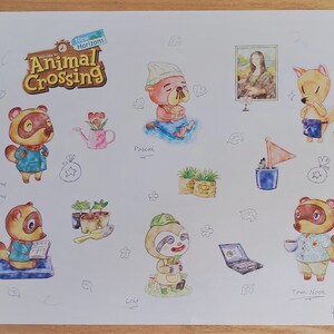 Printable ACNH Digital Stickers |cliparts, Goodnotes, PNG, PDF - Etsy