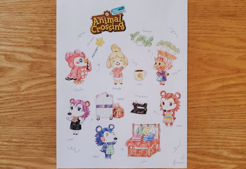 Printable ACNH Digital Stickers Cliparts, Goodnotes, PNG, PDF - Etsy