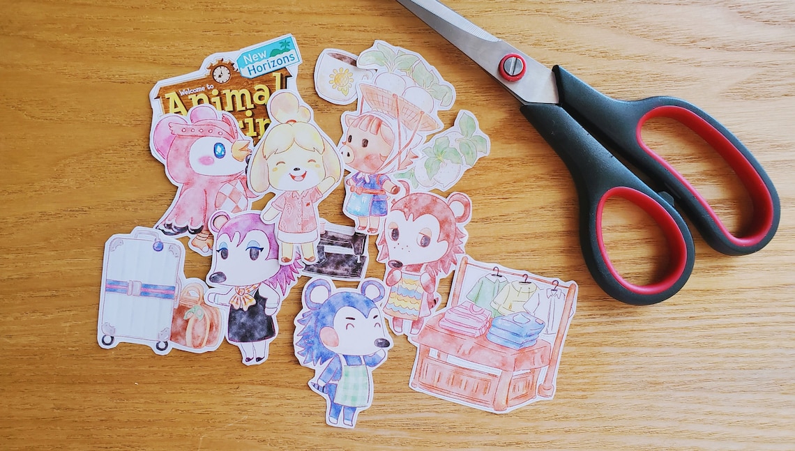 Printable ACNH Digital Stickers | Cliparts, Goodnotes, PNG, PDF - Etsy