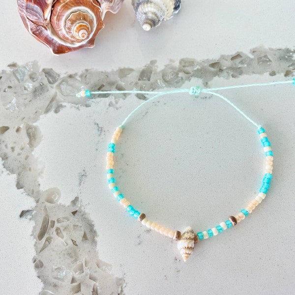 Shell Bead Bracelet - Etsy