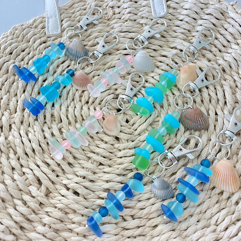 Seaglass Key Chain - Etsy