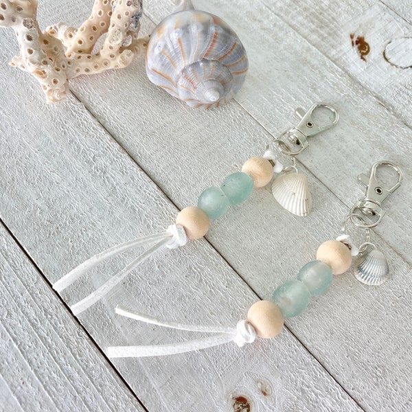 Sea Glass Keychain - Etsy