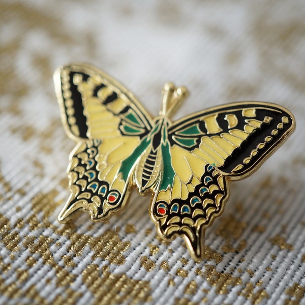 Enamel Butterfly Pin - Etsy
