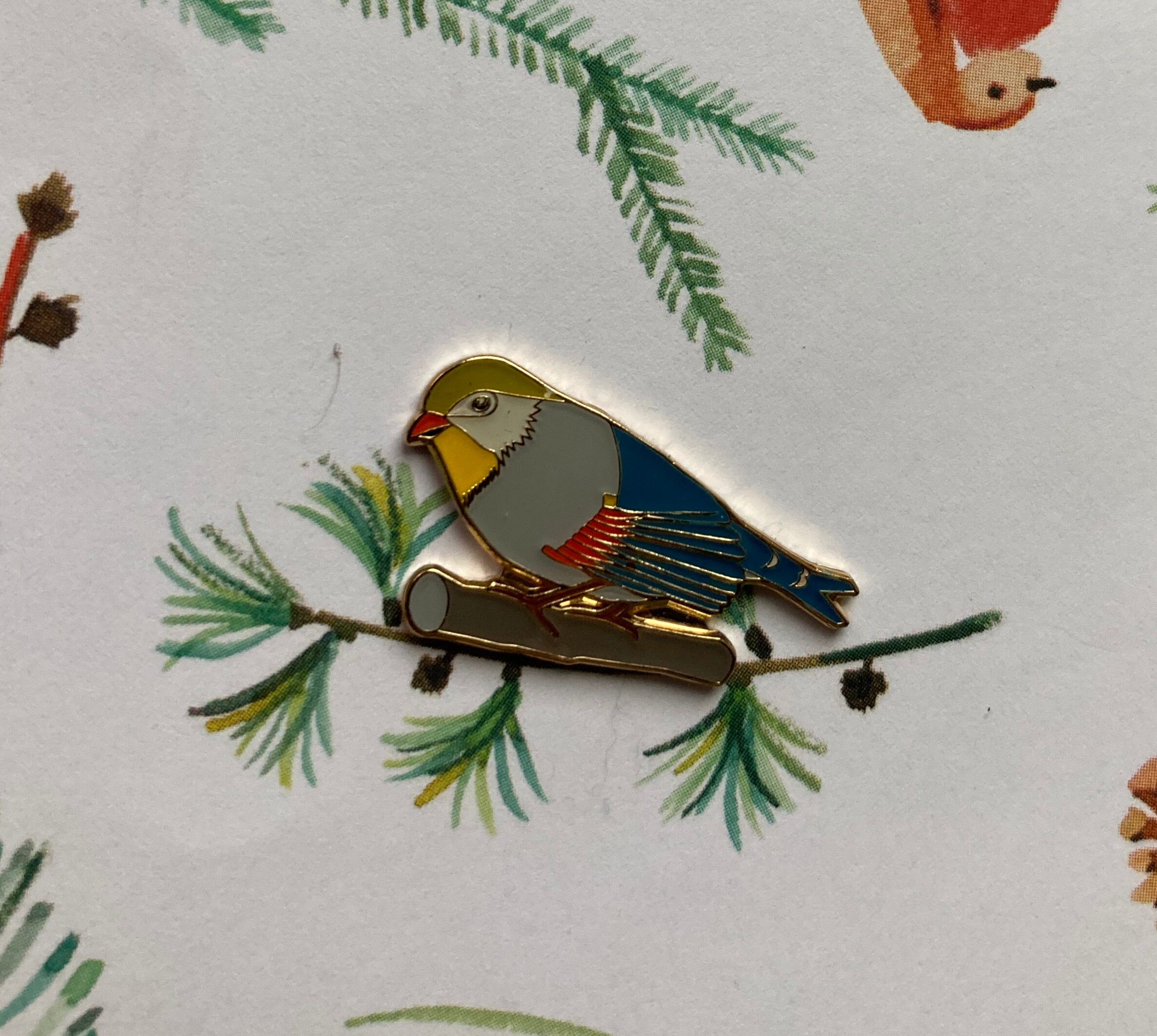 Pin Chinese Nightingale sunbird Pin Red-billed Leiothrix - Etsy UK