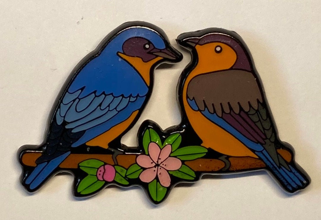 Pin Eastern Bluebird Couple - Etsy