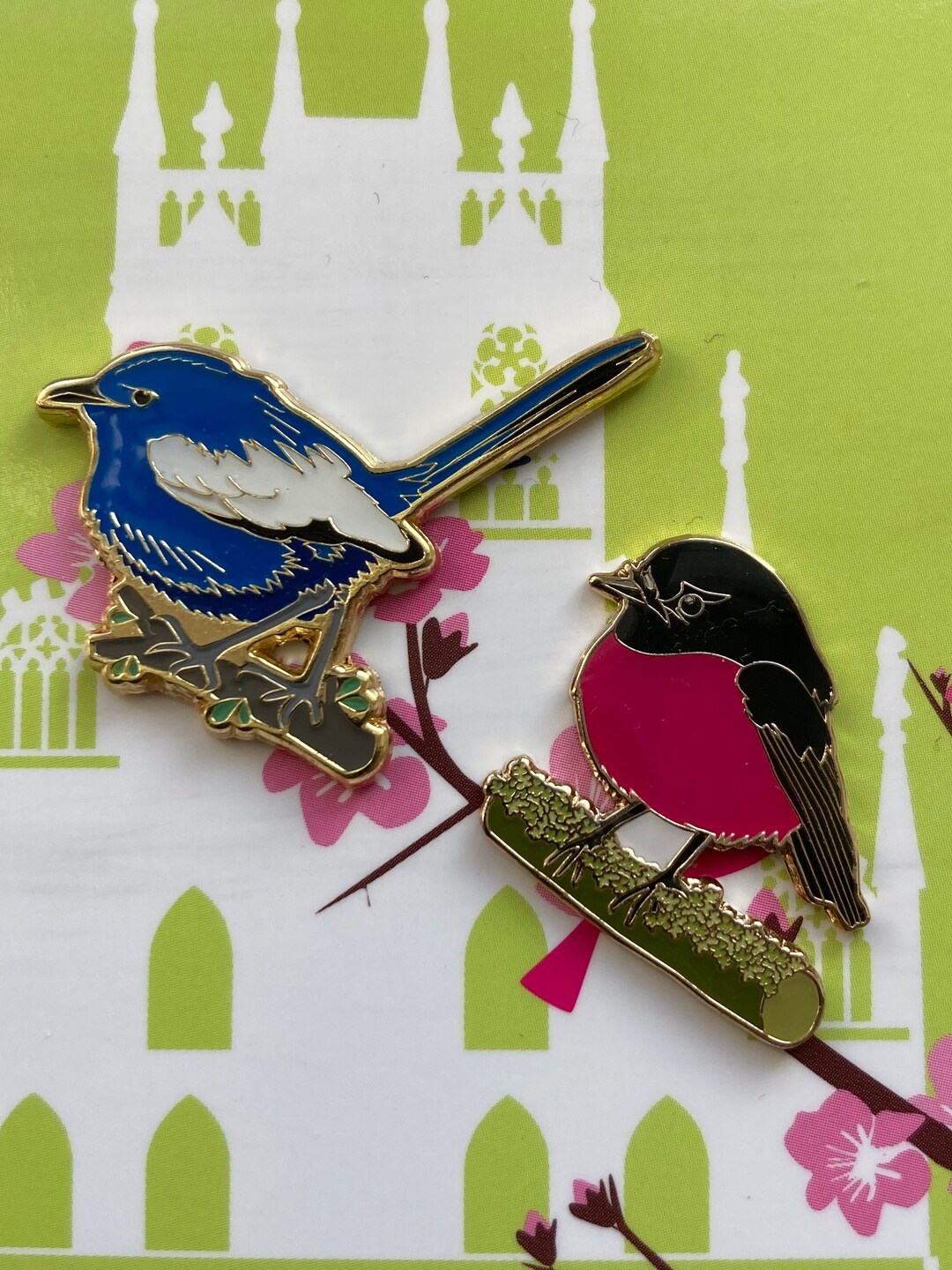 Two Australian Birds: Pink Robin and Fairy Wren 2 Australian Birds Pink Robin and Fairy Wren - Etsy