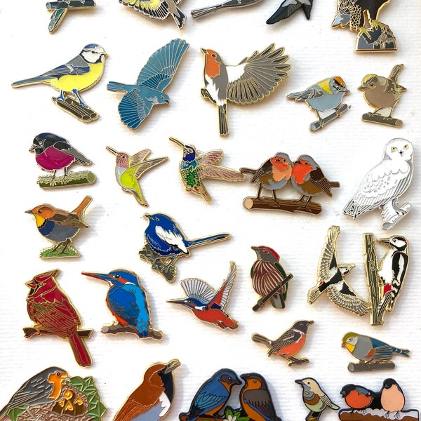 Bird Pin - Etsy