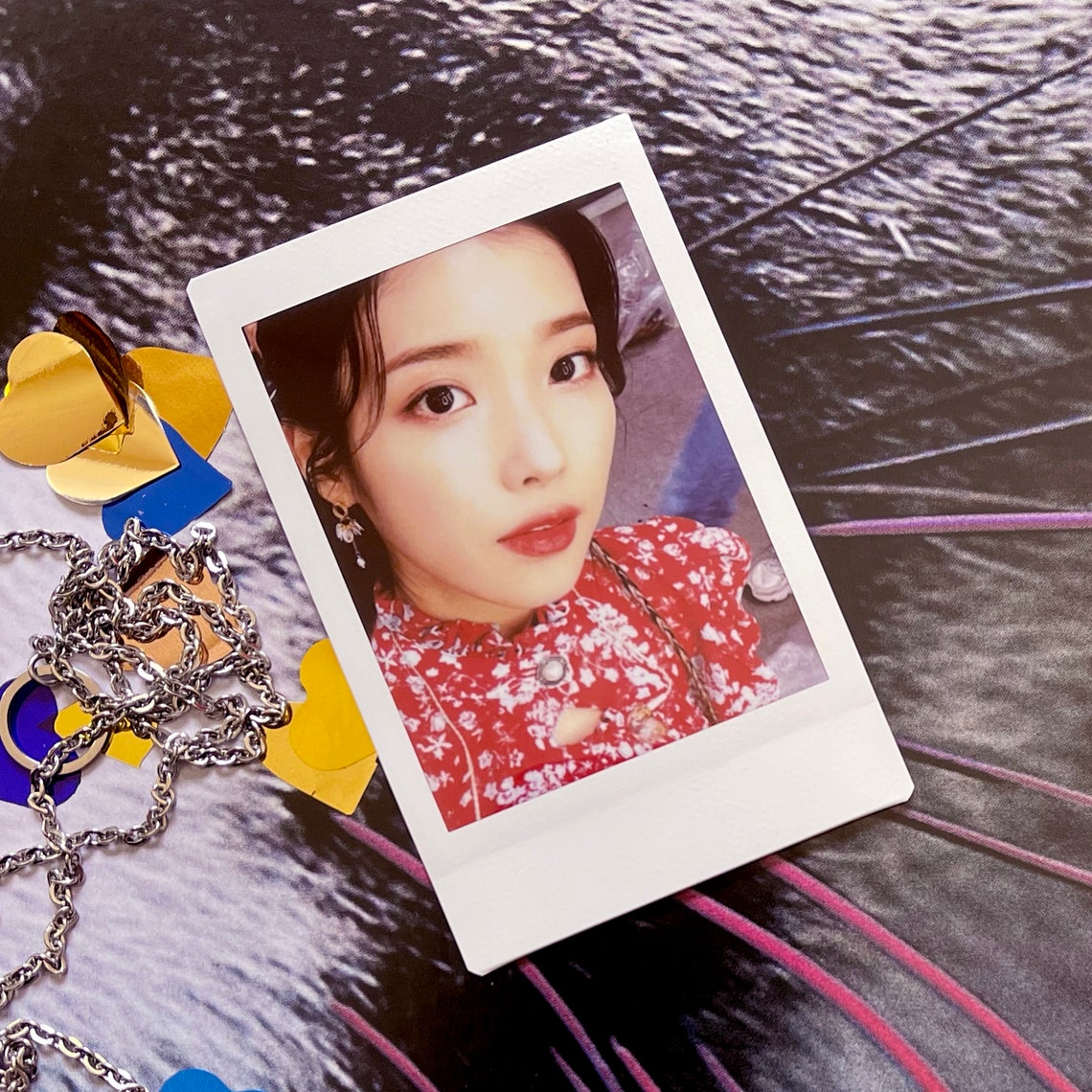 IU Lilac Kpop Photocard Stickers and Mini Instax Polaroids | Etsy