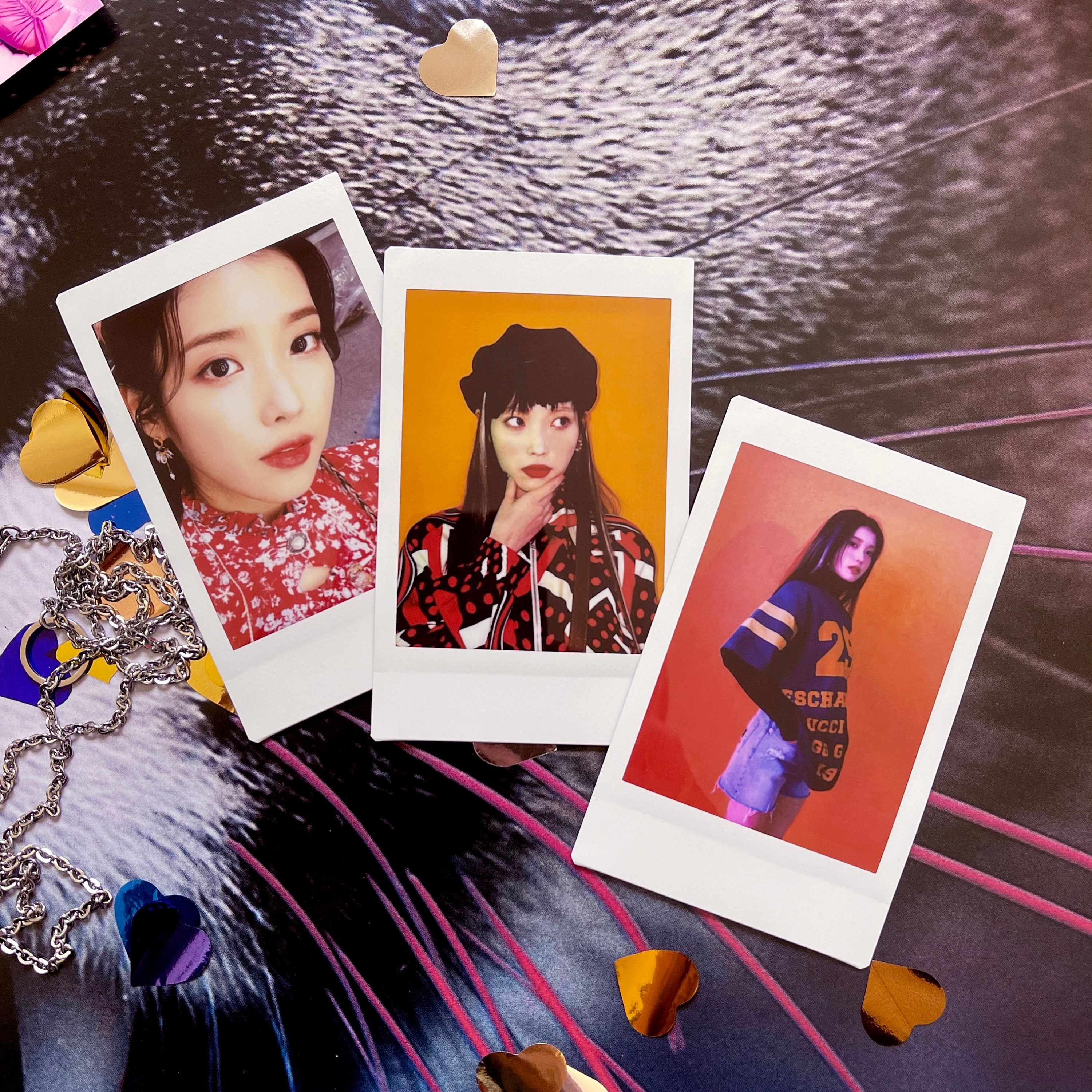 IU Lilac Kpop Photocard Stickers and Mini Instax Polaroids | Etsy