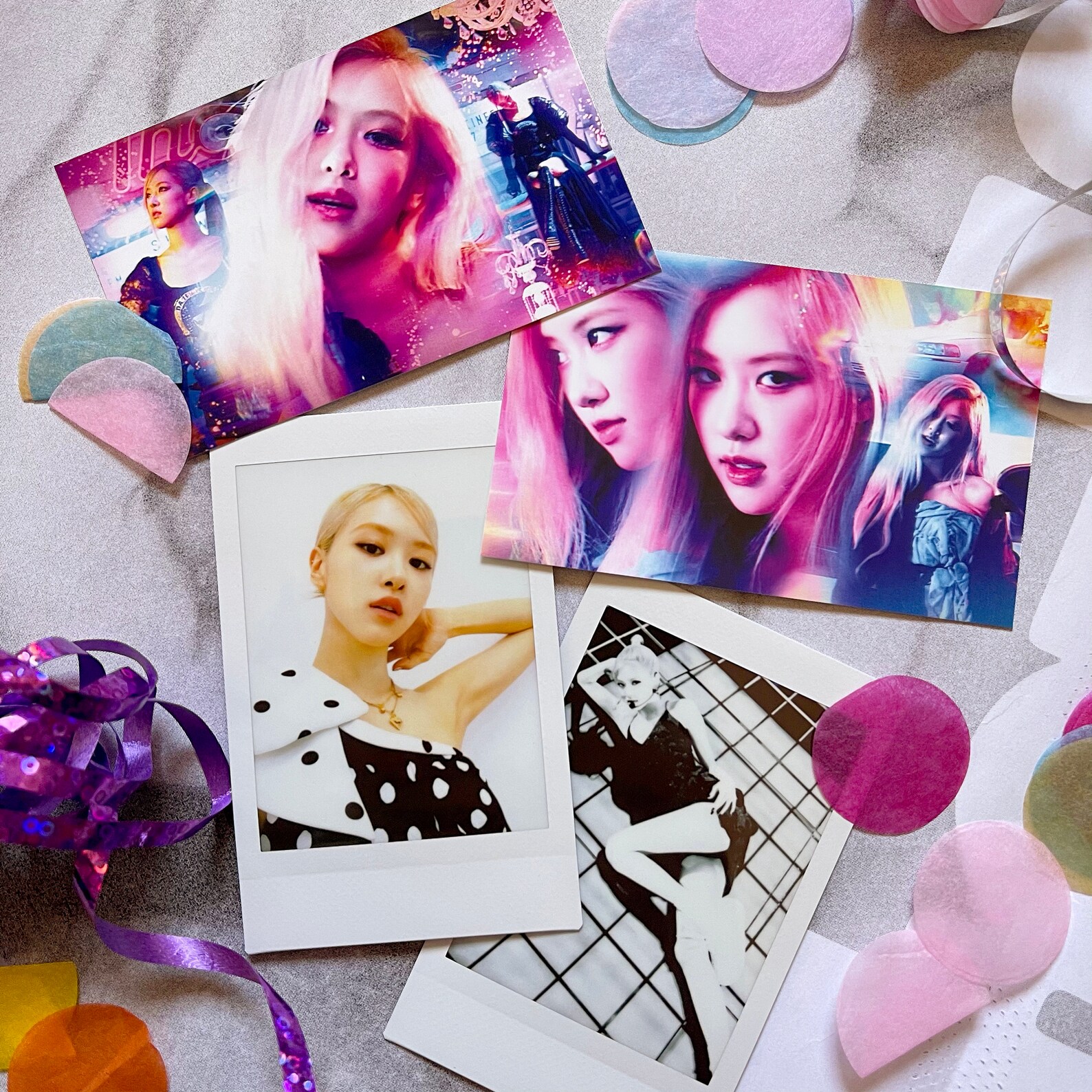 Blackpink Rosé on the Ground Kpop Photocard Sticker Set and | Etsy