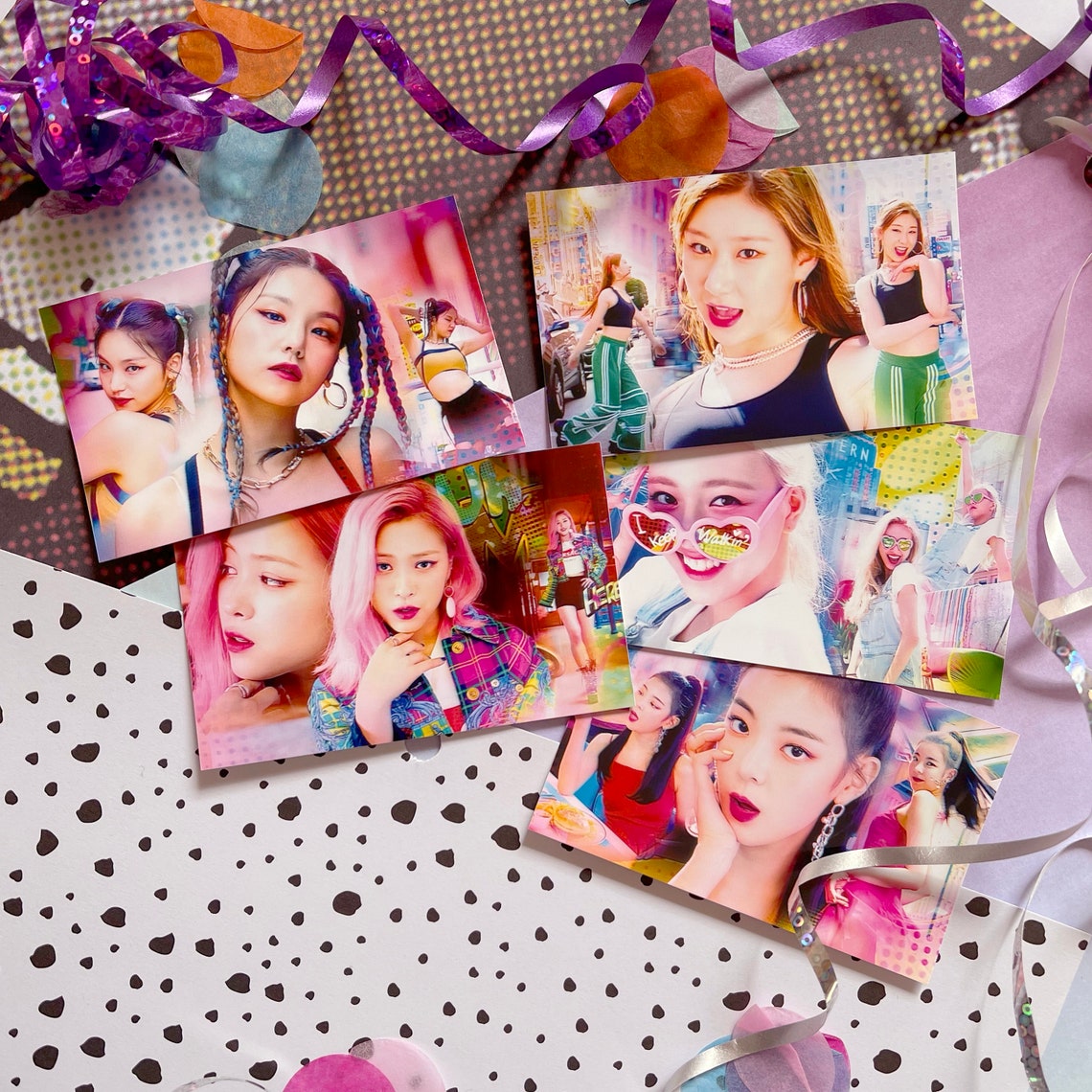 ITZY ICY Kpop Photocard Stickers and Instax Polaroids | Etsy