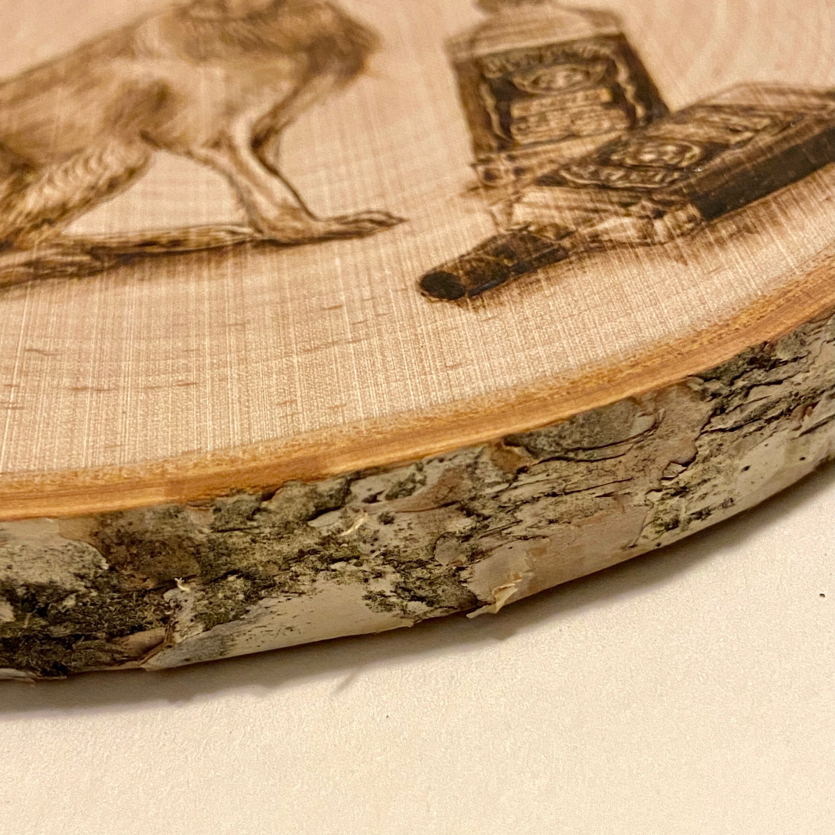 Jackalope Cryptid Woodburned Pyrography - Ein Jackalope es ...