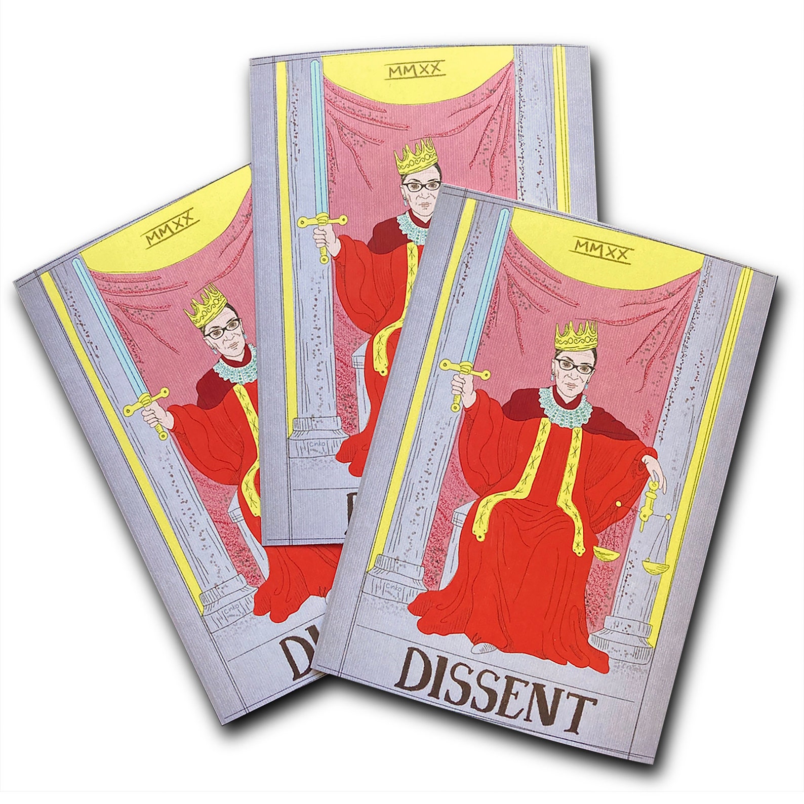 RBG "dissent" Postcard 5x7 Glossy Print of Ruth Bader Ginsburg - Etsy