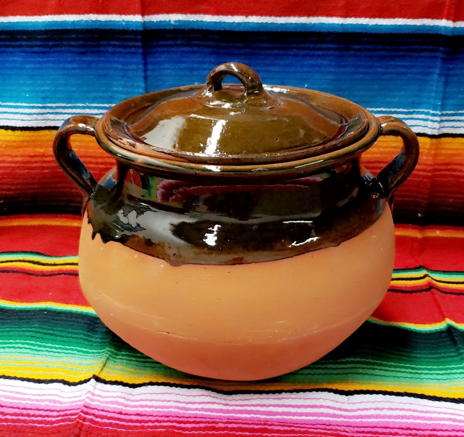 Mexican Clay Cooking Pot with Lid Olla de Barro Clay Pot | Etsy