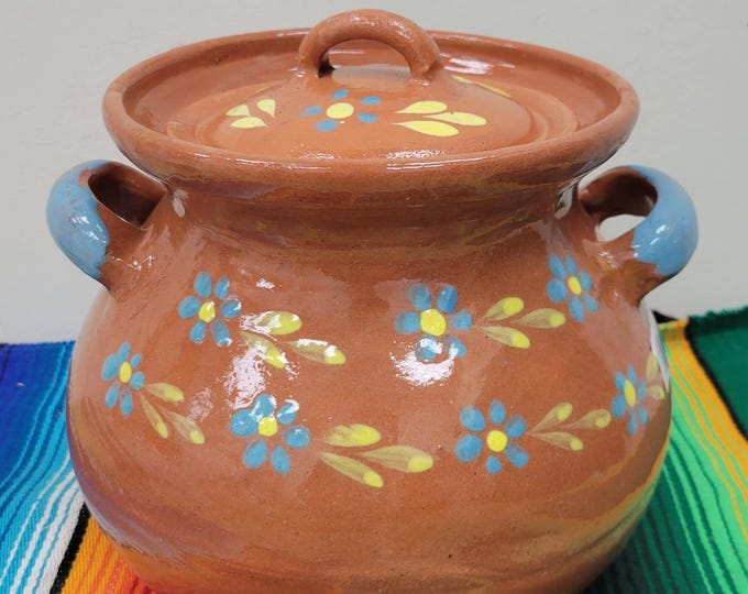 NEW!! Handmade Large Clay Pot | Frijolero De Barro | Clay Bean Pot ...