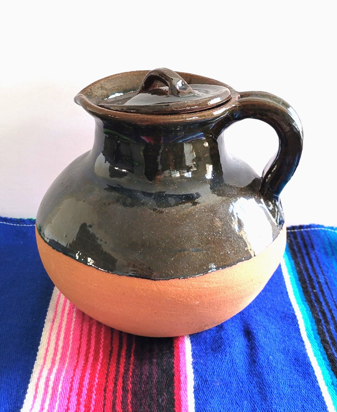 Jarron De Barro Con Tapa Small Water Jug Clay Jug - Etsy